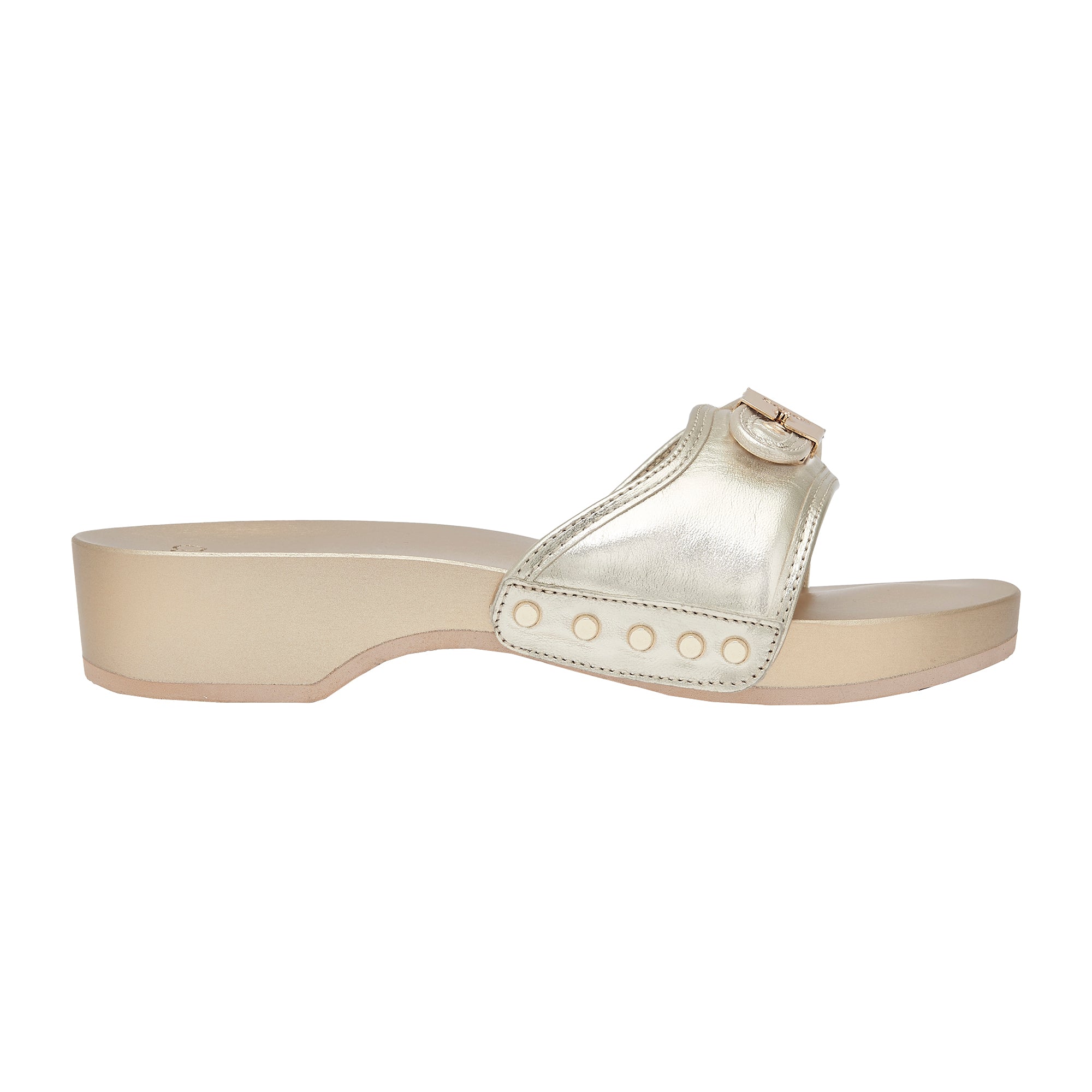 Zuecos Oro Issimo Pescura Heel