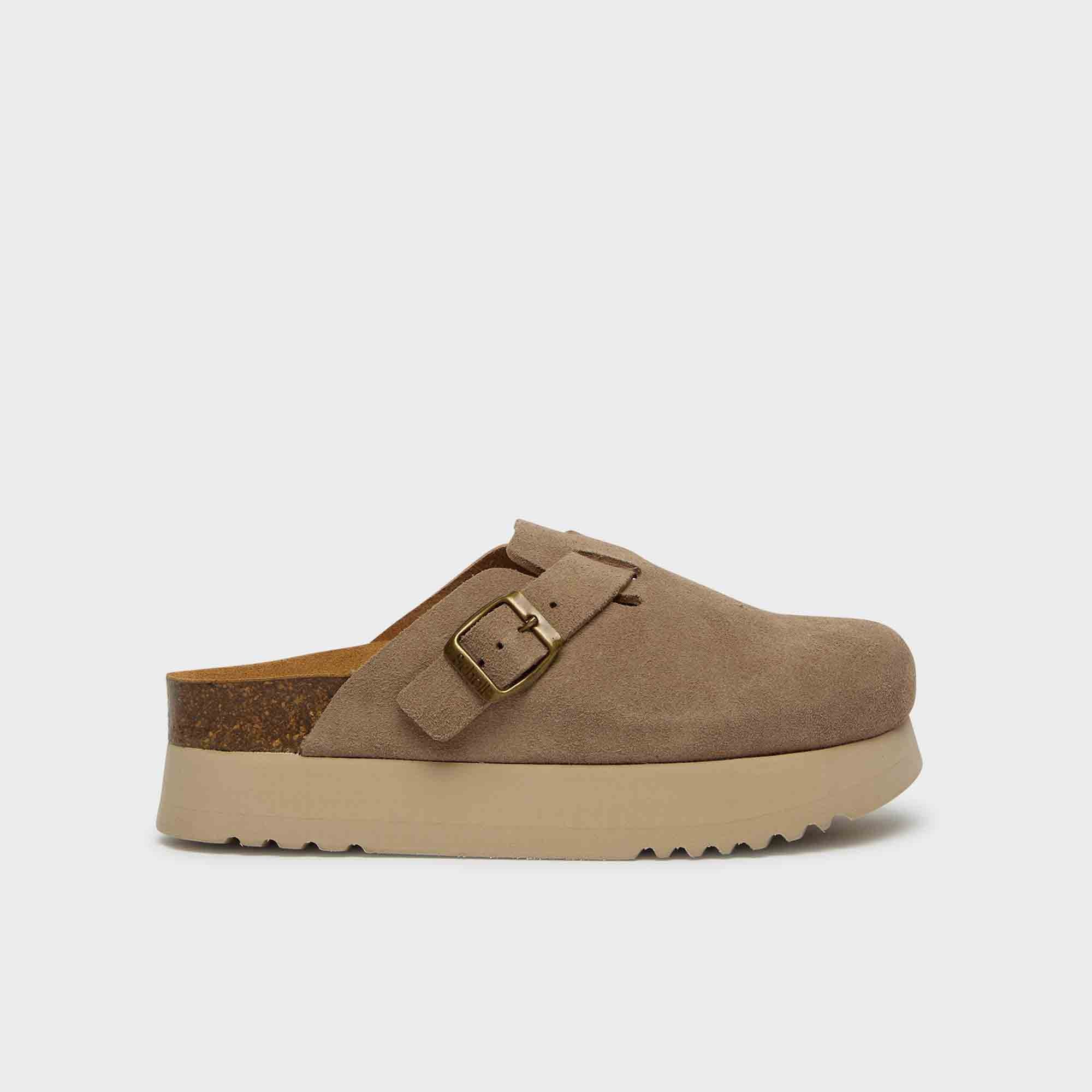 Zuecos Dark beige Justine