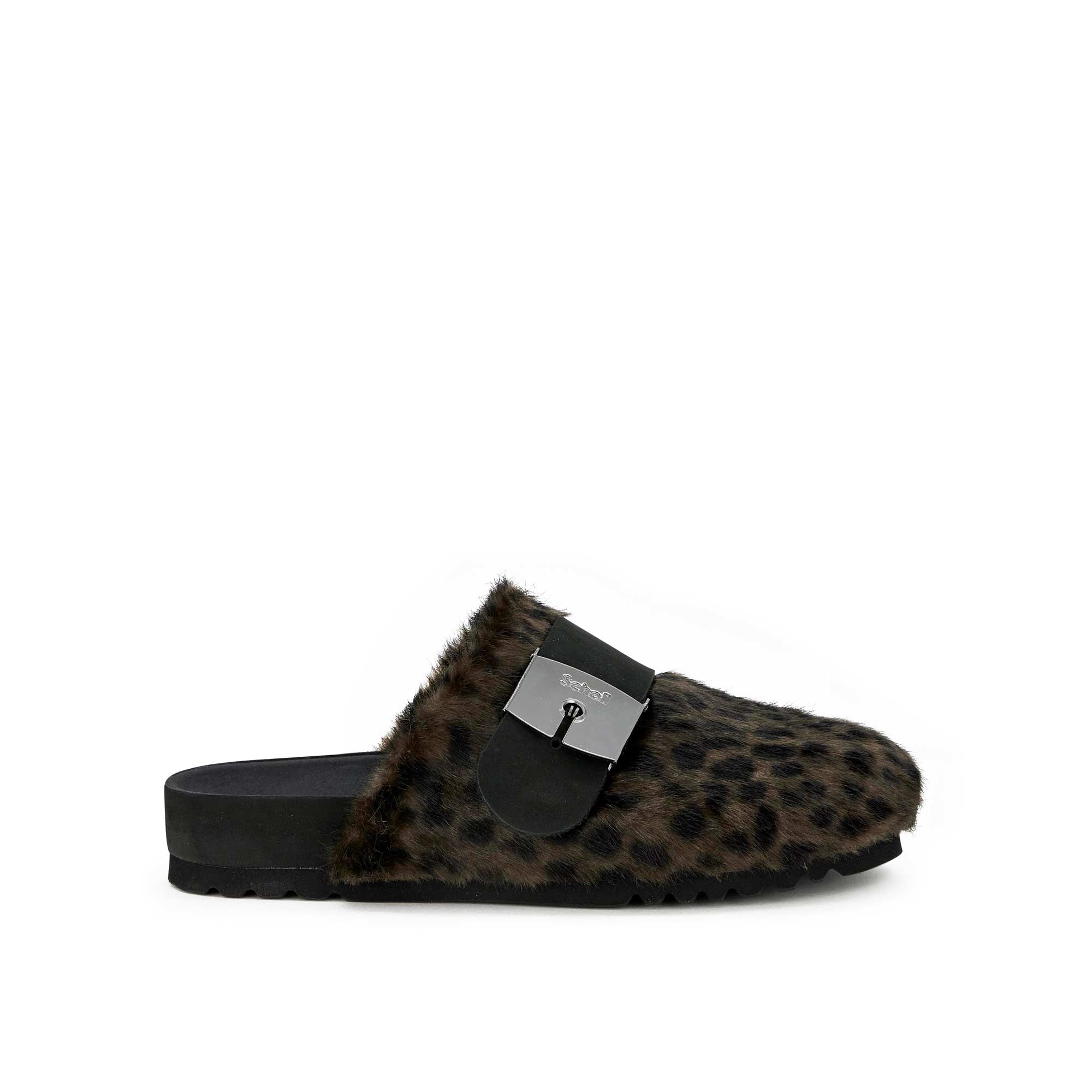 Clogs Dark brown animalier Alaska 3.0