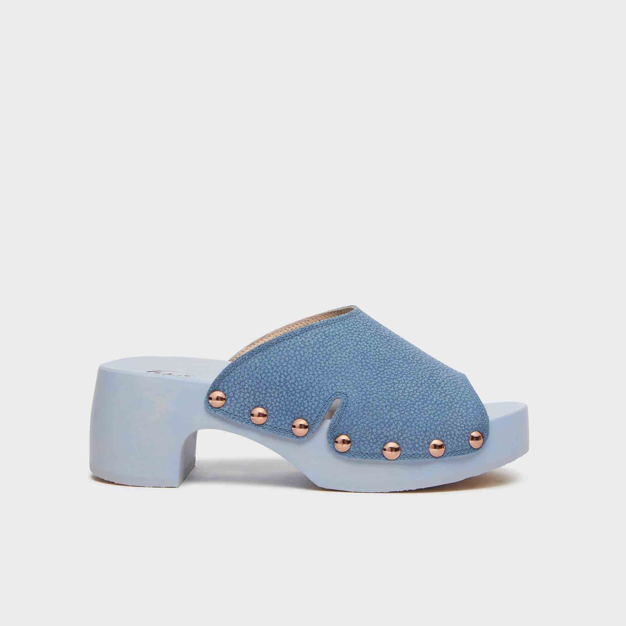 Mules Pale blue Pescura Wave